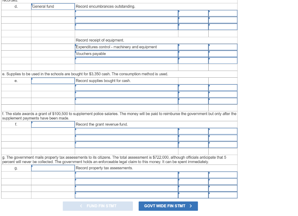 Solved Prepare journal entries for a local government to | Chegg.com