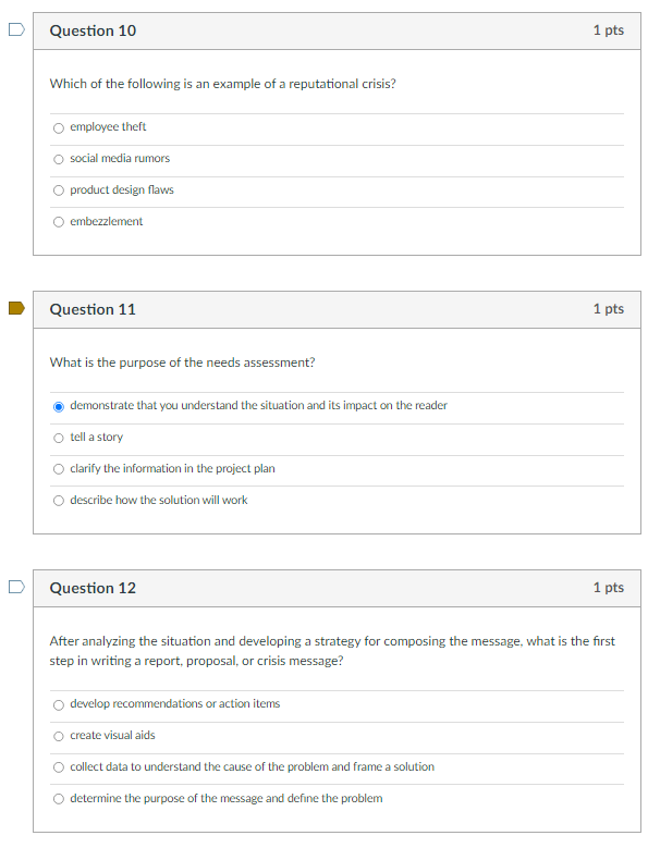 Solved Which of the following is an example of a | Chegg.com