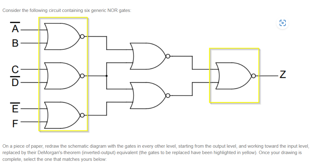 Solved Consider the following circuit containing six generic | Chegg.com
