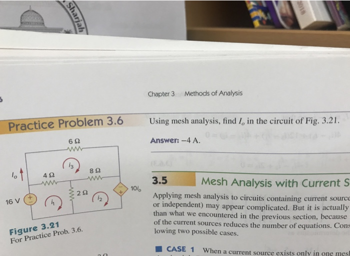 Solved Chapter 3 Methods of Analysis Using mesh analysis, | Chegg.com