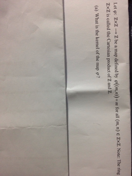 Solved Let phi: Z times Z rightarrow Z be a map defined by | Chegg.com