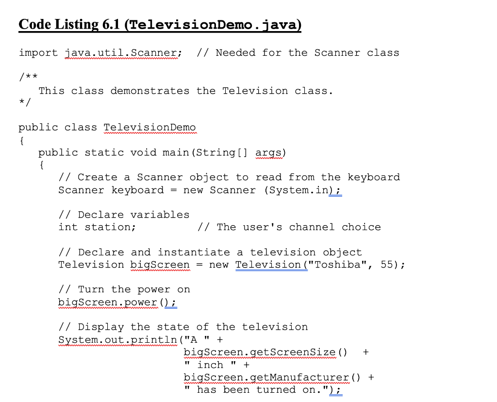 Solved We will write the Television class. Each object that | Chegg.com