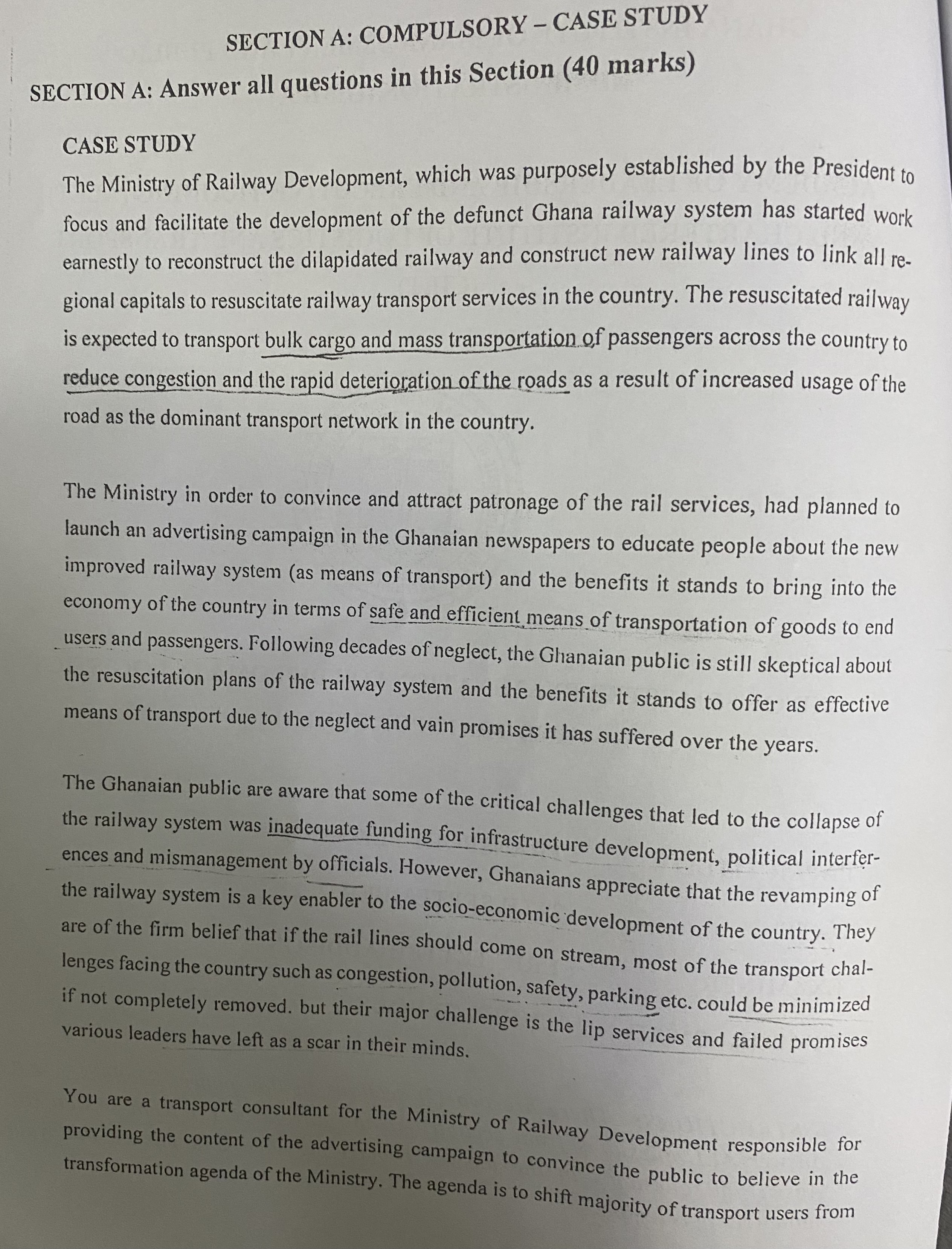 Solved SECTION A: COMPULSORY - CASE STUDY SECTION A: Answer | Chegg.com