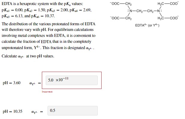Solved EDTA is a hexaprotic system with the pKa | Chegg.com