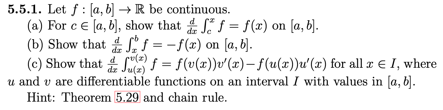 Solved 5.5.1. Let f : [a, b] → R be continuous. (a) For ce | Chegg.com