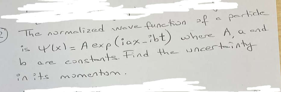 Solved The normalized wave function of a particleis | Chegg.com