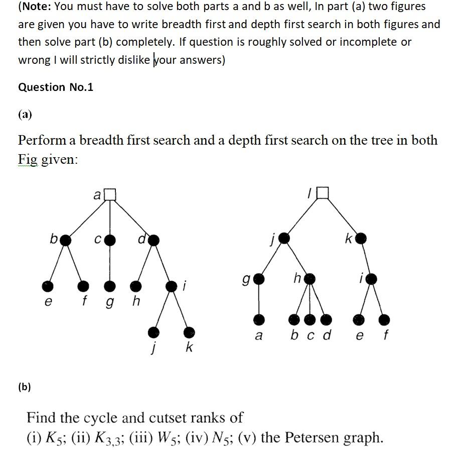 Solved (Note: You must have to solve both parts a and b as | Chegg.com