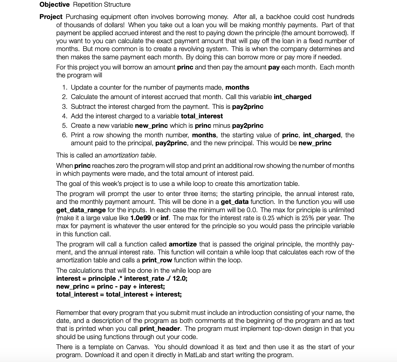 ctive Repetition Structure ect Purchasing equipment | Chegg.com