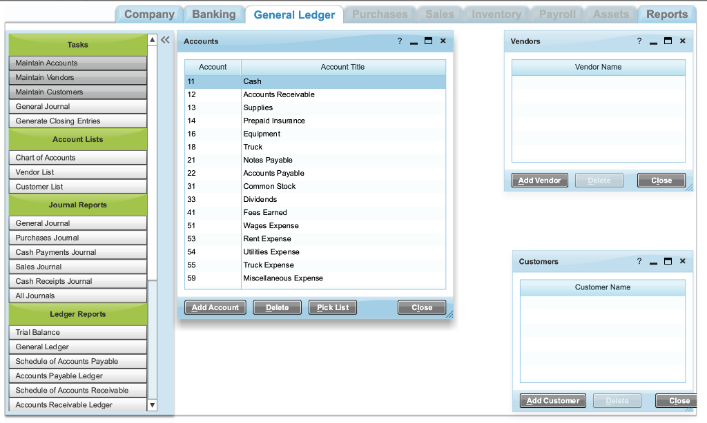 Company Banking General Ledger Purchases Sales | Chegg.com