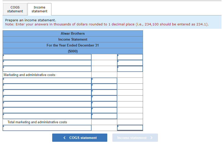 Solved Problem 2-67 (Algo) Prepare Statements for a | Chegg.com