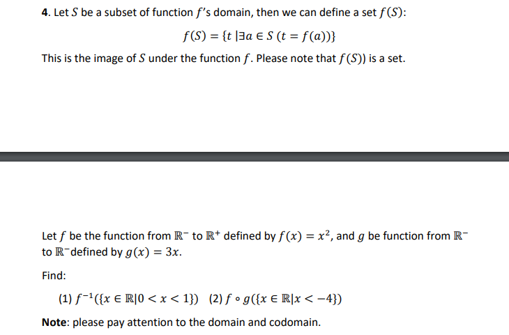 Solved 4. Let S be a subset of function f′ 's domain, then | Chegg.com