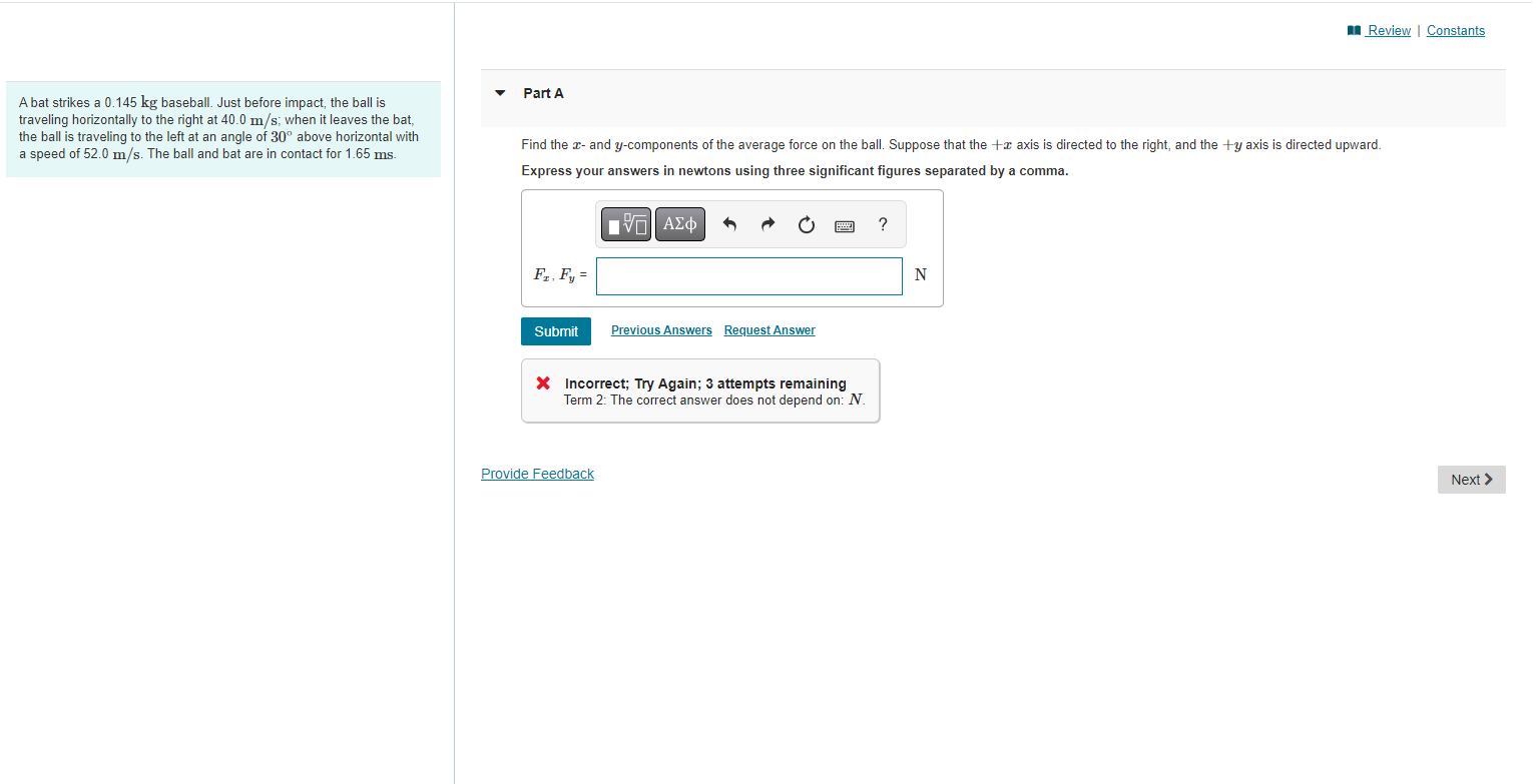 Solved A bat strikes a 0.145 kg baseball. Just before | Chegg.com