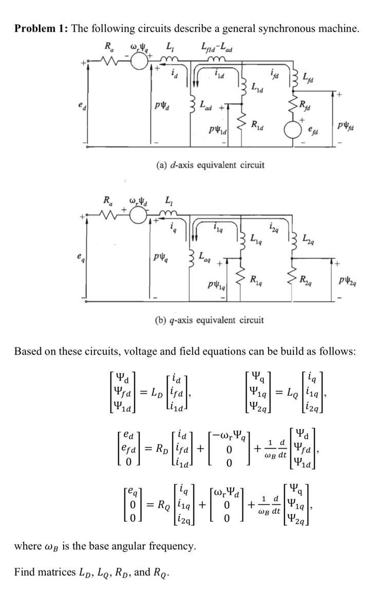 Solved Problem 1: The following circuits describe a general | Chegg.com