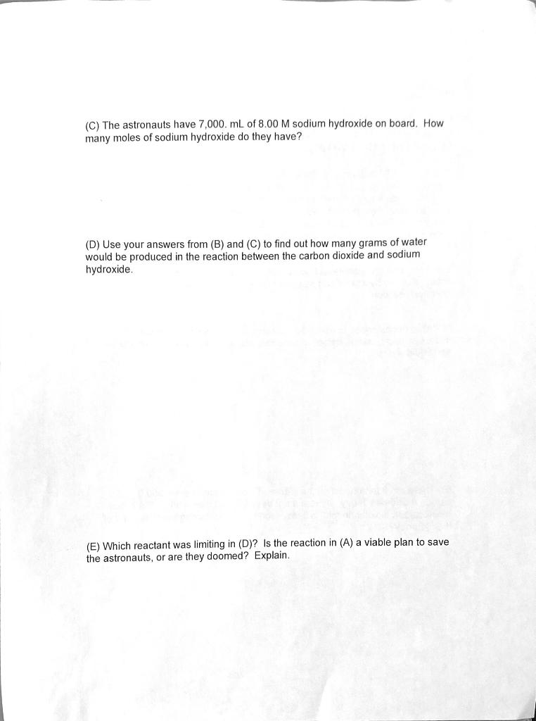 Solved SHOW ALL YOUR WORK. You are a NASA engineer for the | Chegg.com