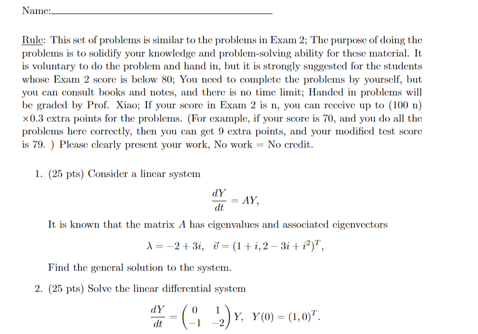 Solved Rule: This set of problems is similar to the problems | Chegg.com