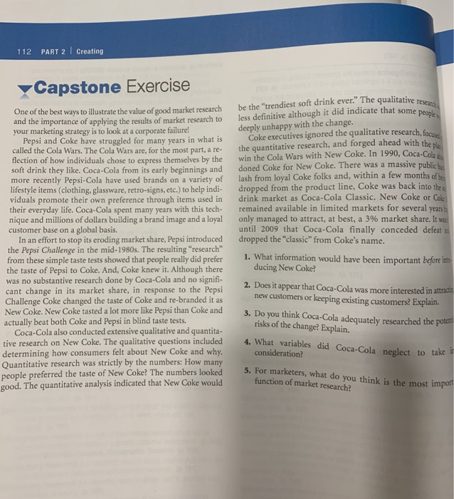 Solved 112 PART 2 Creating Capstone Exercise ne of the best | Chegg.com