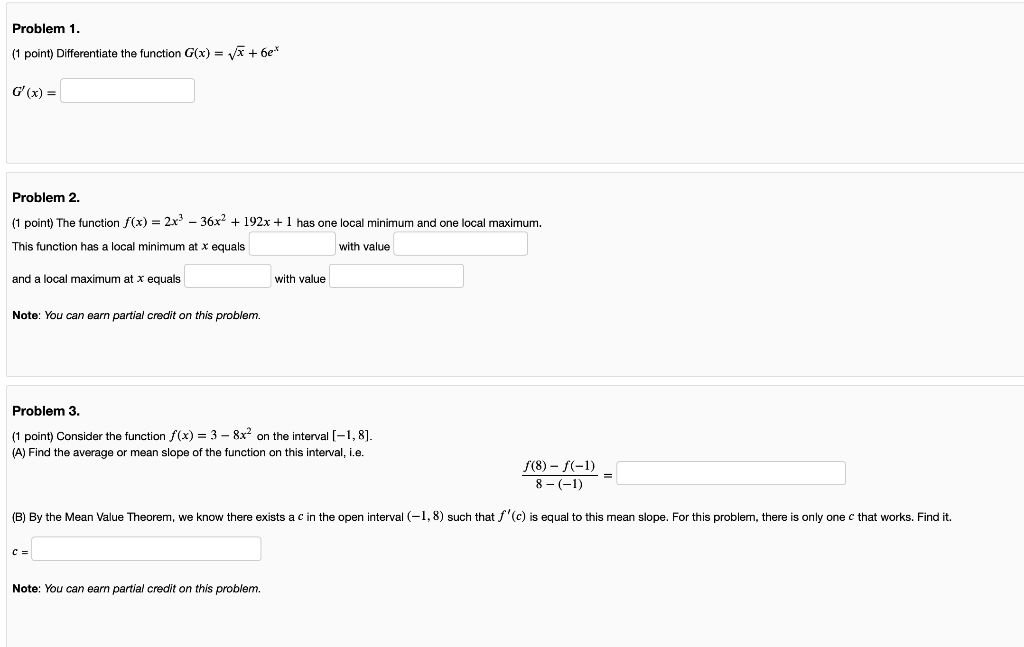 Solved Problem 1 1 Point Differentiate The Function G X