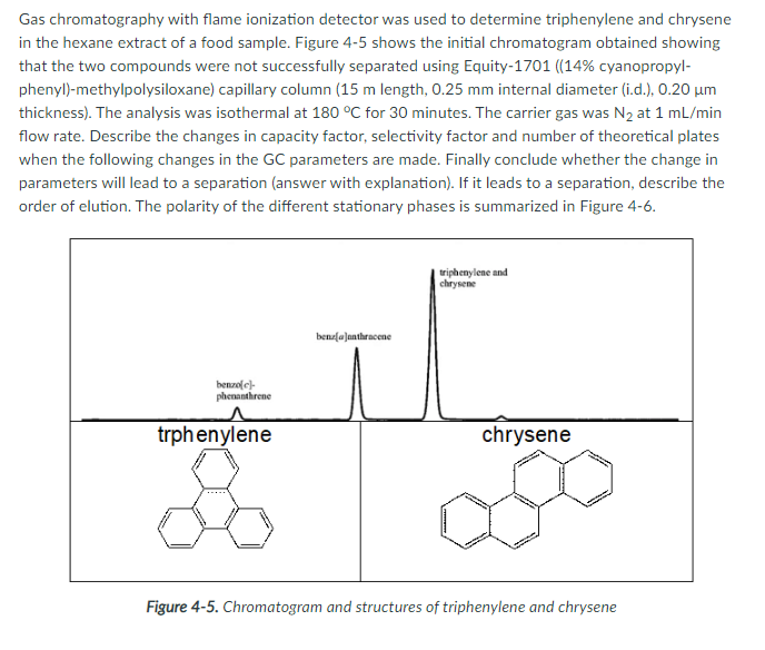 Solved Gas chromatography with flame ionization detector was | Chegg.com