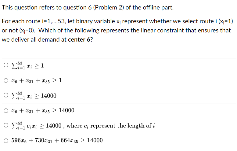 This question refers to question 6 (Problem 2 ) of | Chegg.com