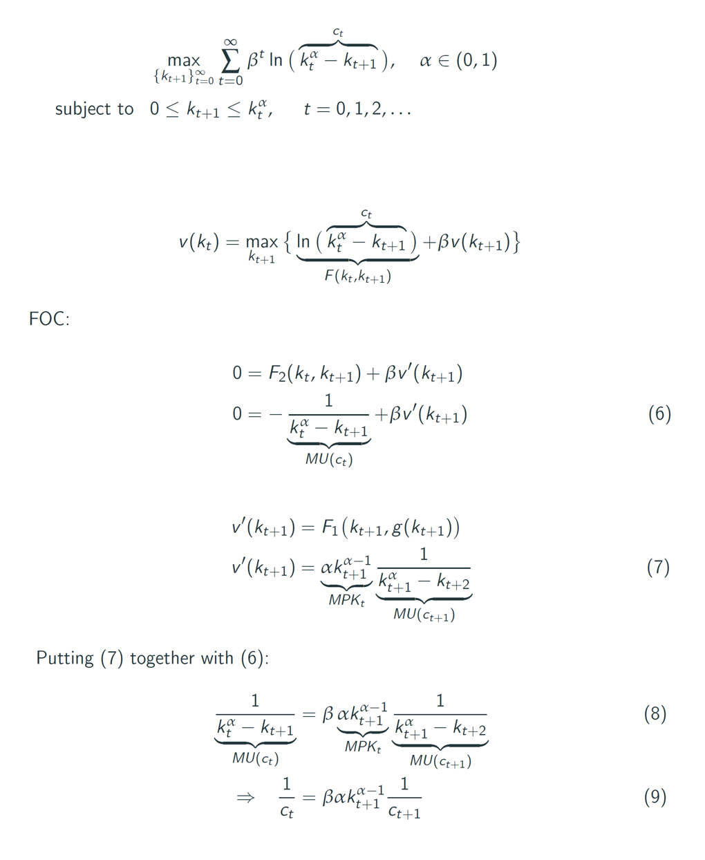 QUESTION: Construct Euler equation (EE) & | Chegg.com