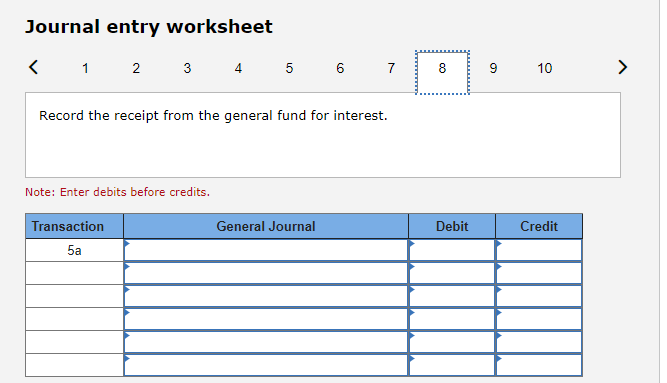 Solved Journal entry worksheet \begin{tabular}{lll:l:l}