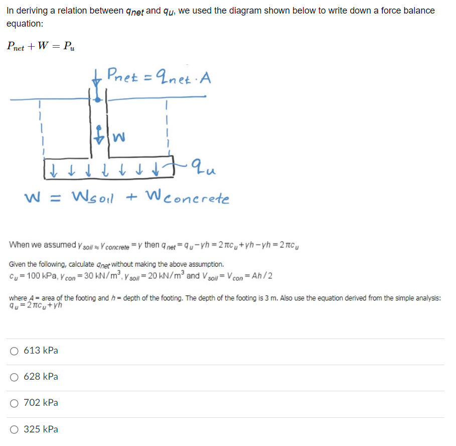 Solved In deriving a relation between qnet and qu, we used | Chegg.com