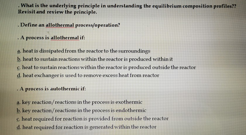 Solved . What is the underlying principle in understanding | Chegg.com