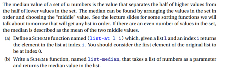 Solved The median value of a set of n numbers is the value | Chegg.com