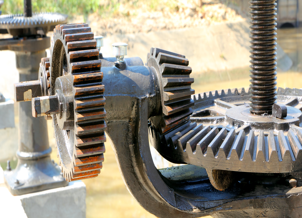 Solved The picture below shows a set of open gears. The | Chegg.com
