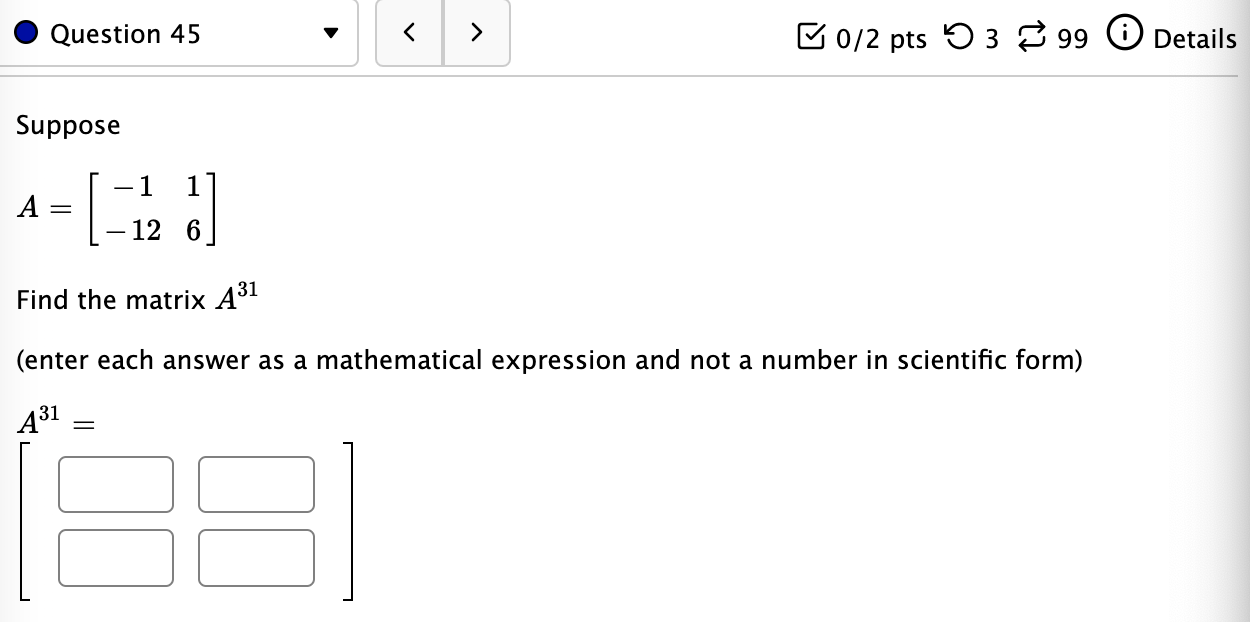 Solved The matrix A can be factored as A=PDP−1 where | Chegg.com
