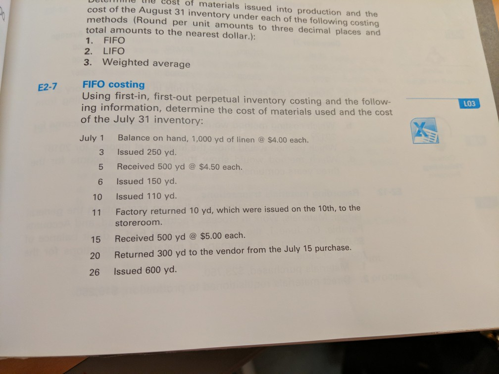 Solved le cost of materials issued into production and the | Chegg.com