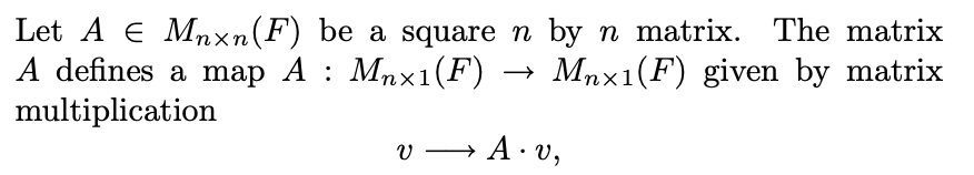 Solved Let A E Mnxn(F) be a square n by n matrix. The matrix | Chegg.com