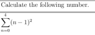 Solved Calculate the following number. (n-1)2 no | Chegg.com