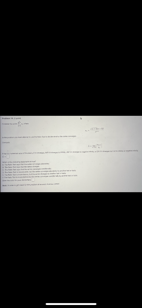 Solved Conalser the astive ∑n=2∞nn wharm a4=κn+1n+2(π+3)! | Chegg.com