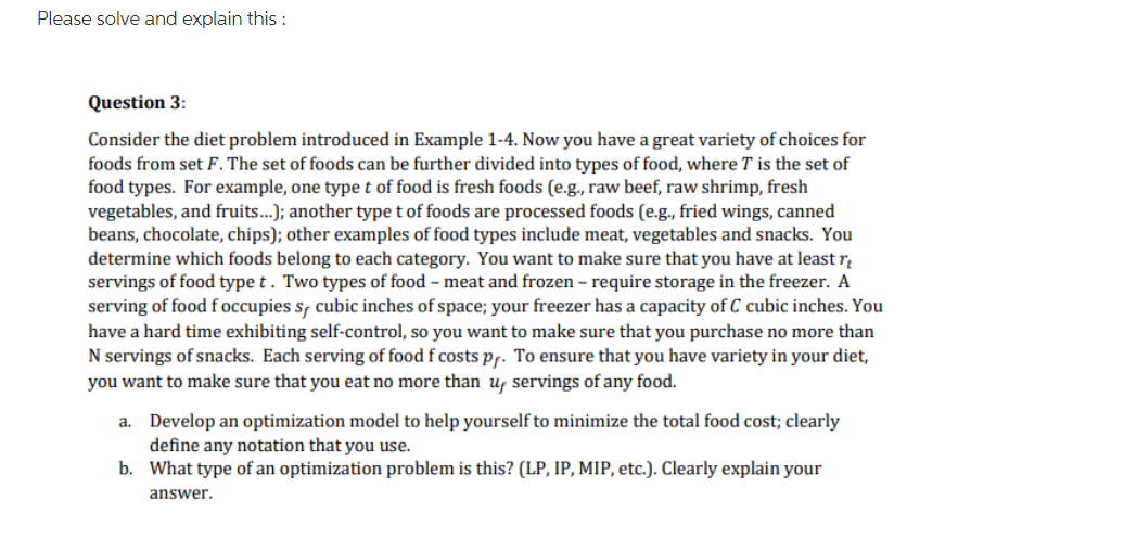 Solved Please solve and explain this: Question 3 Consider | Chegg.com