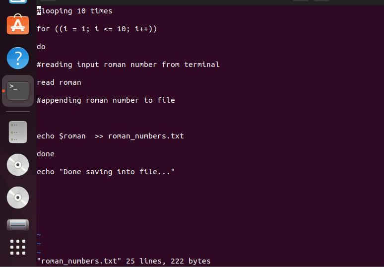 Solved Create A Script That Reads In From Keyboard Roman