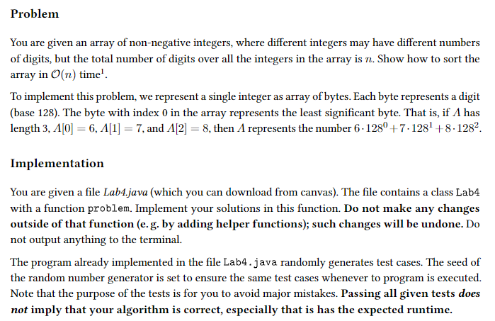 Solved In Java. Please implement in the code below with | Chegg.com