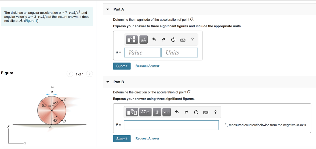 Solved Part A The disk has an angular acceleration α-7 | Chegg.com
