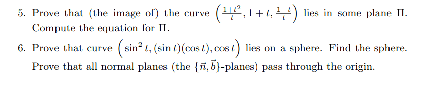 5. Prove that (the image of) the curve | Chegg.com