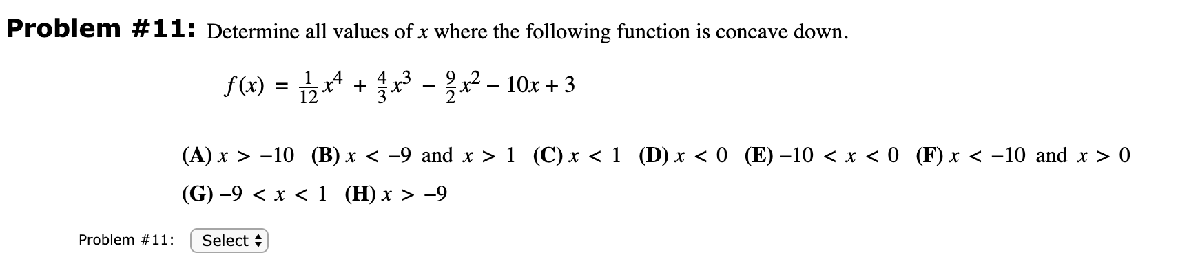 Solved Problem 11 Determine All Values Of X Where The