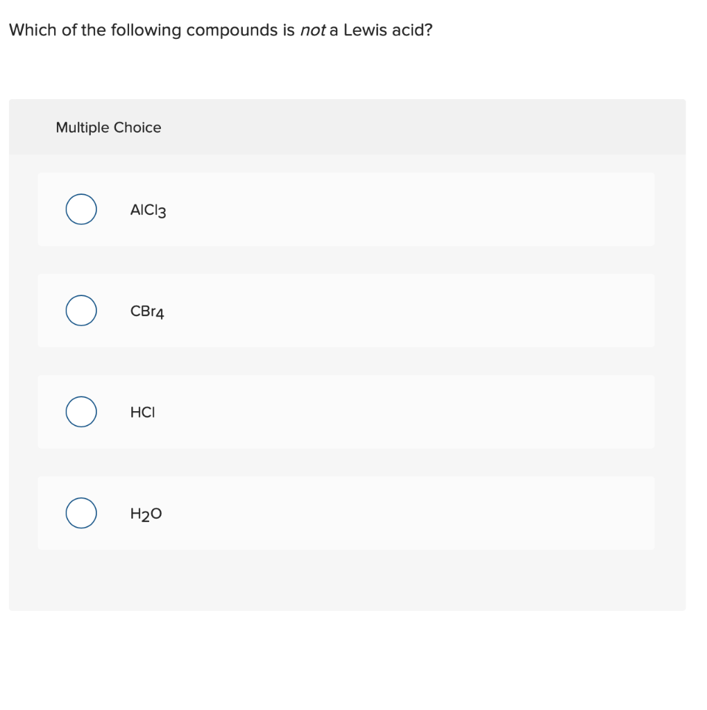 Solved Which of the following statements explains why H20 is | Chegg.com