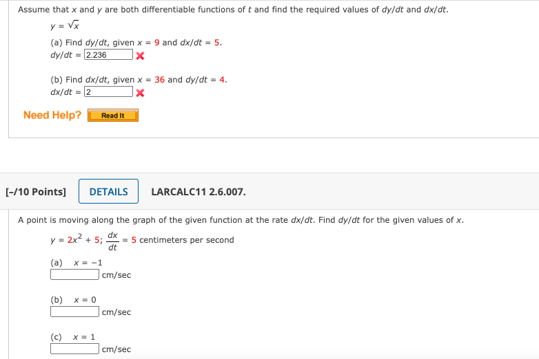 Solved A. Assume that x and y are both differentiable | Chegg.com