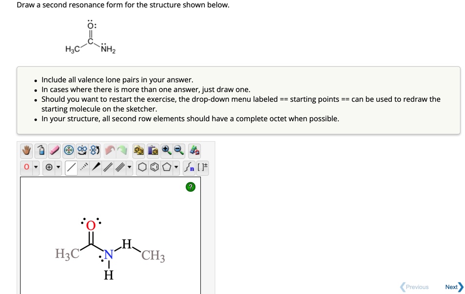 Solved Draw a second resonance form for the structure shown | Chegg.com