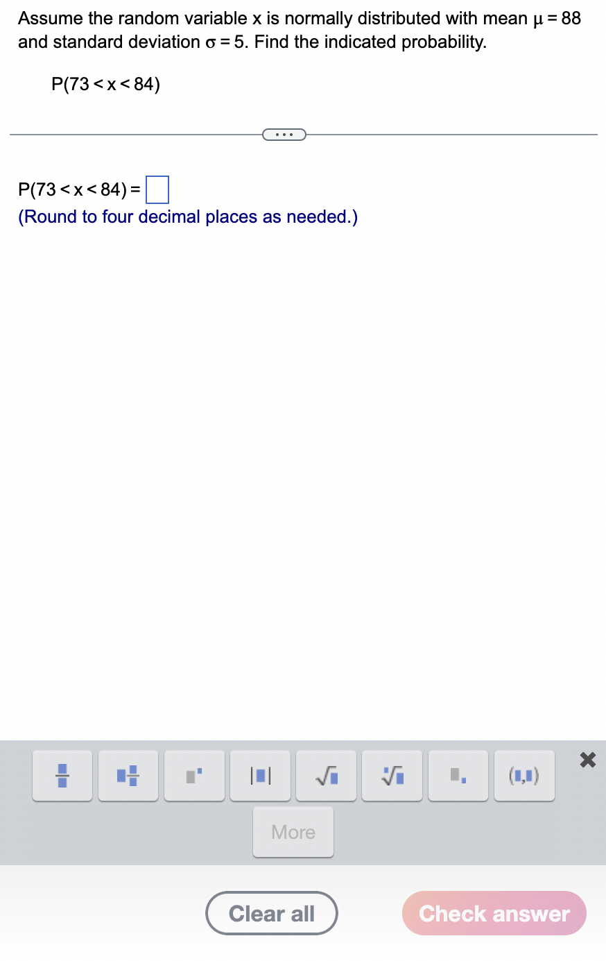 Solved Assume the random variable x is normally distributed | Chegg.com