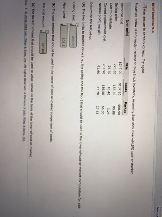Solved Brief Exercise 9-4 Your answer is partially correct. | Chegg.com