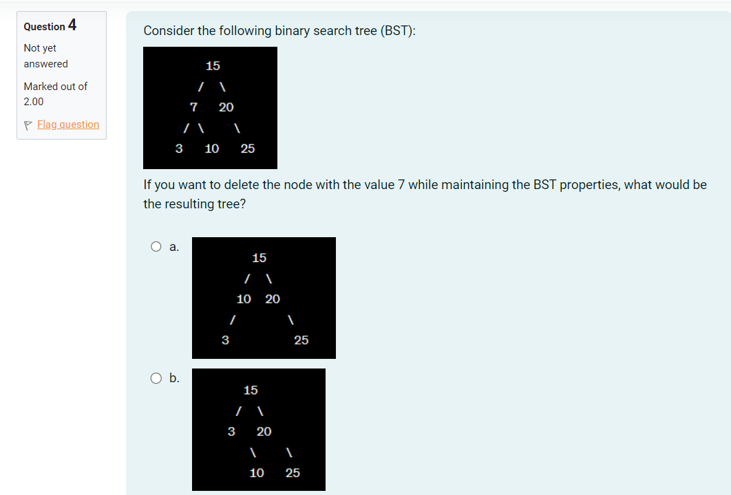 Solved Question 4 Not yet answered Marked out of 2.00 | Chegg.com