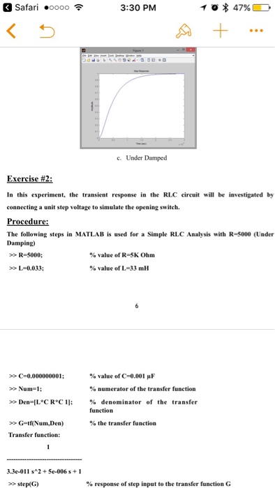 Solved Transient Response in a Series RLC Circuit Objective: | Chegg.com