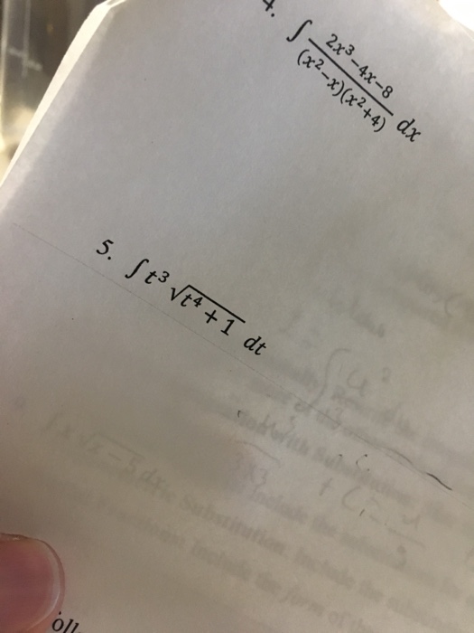 Solved integral 2x^3 - 4x - 8/(x^2 - x)(x^2 + 4) dx | Chegg.com