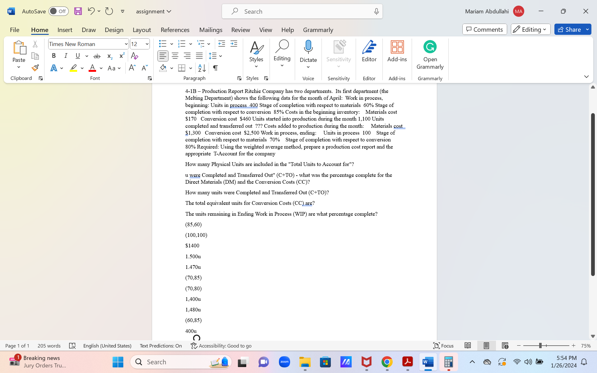 Solved pls answer all part correctly | Chegg.com
