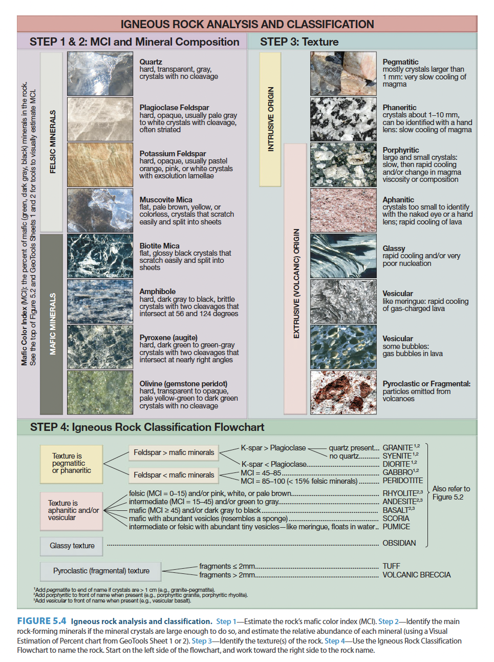 Solved 1 (a) Identify the rock's mafic colour index (MCI) as | Chegg.com